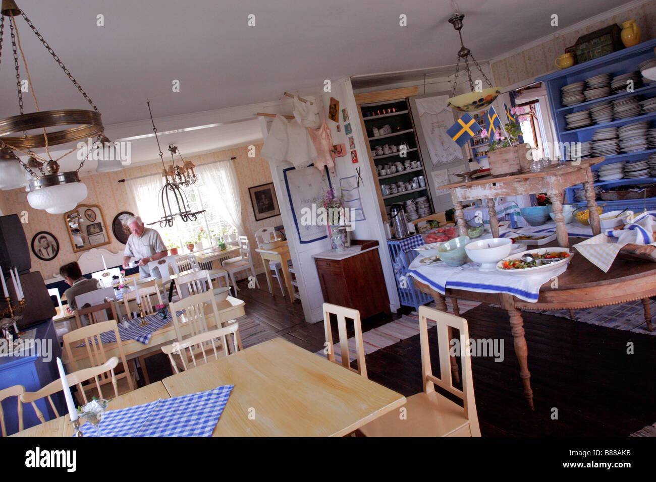 A festive dining table in Sweden Stock Photo - Alamy