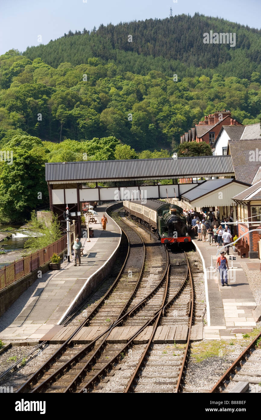 Llangollen Railway station, Llangollen, Denbighshire, Wales Stock Photo ...