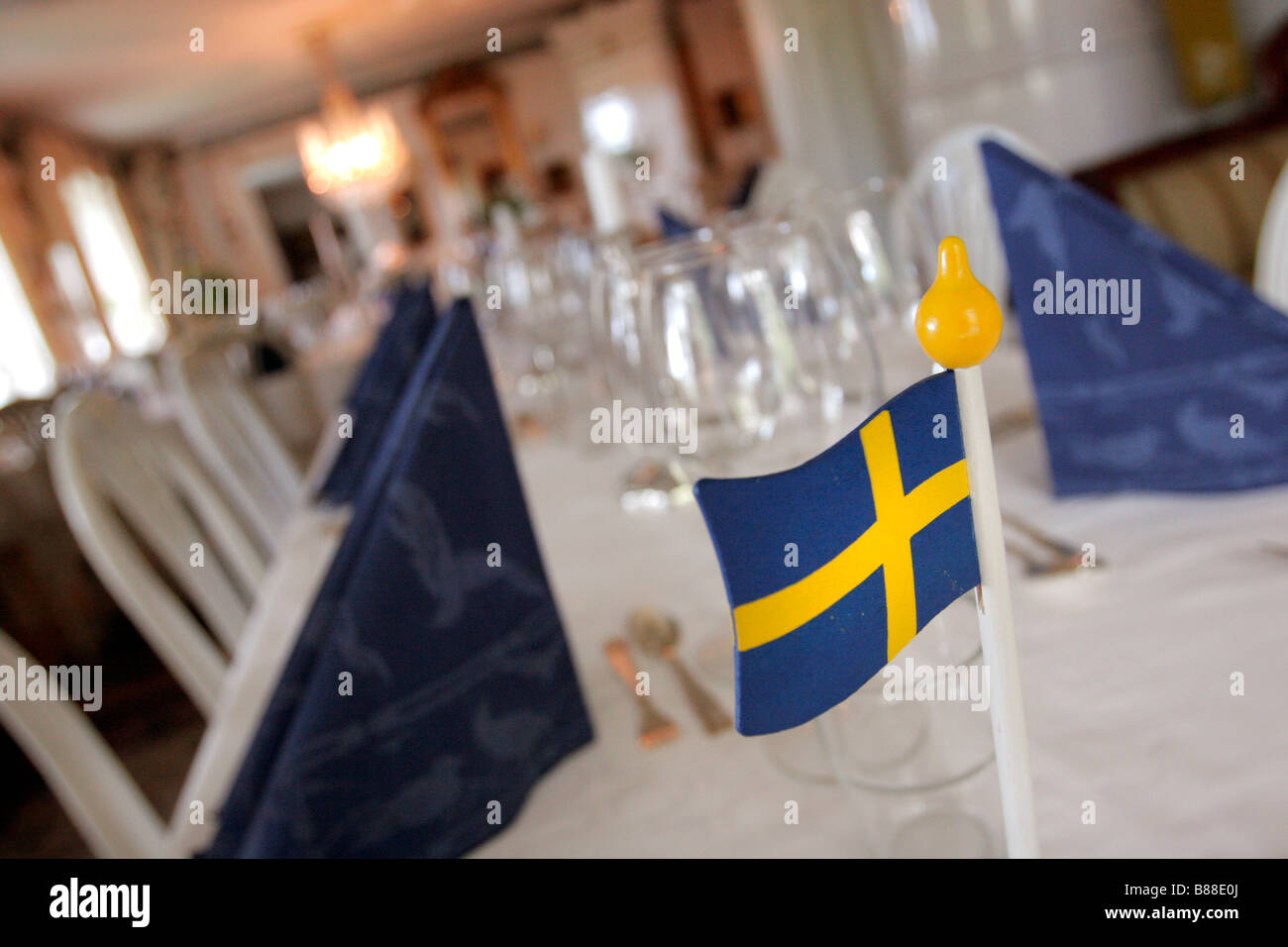 A festive dining table in Sweden Stock Photo - Alamy