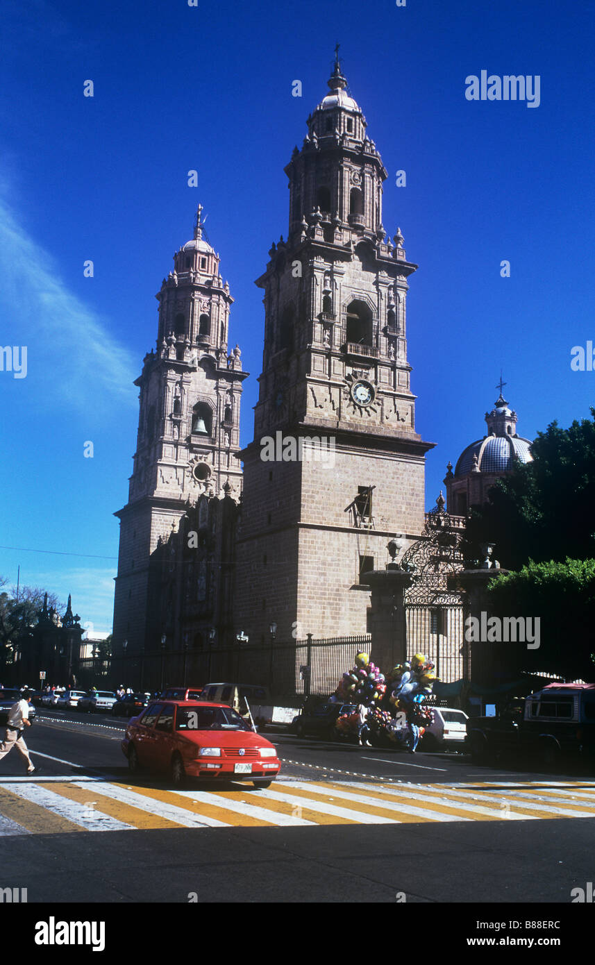 The cathedral in Morelia, capital of Michoacan, Mexico Stock Photo - Alamy