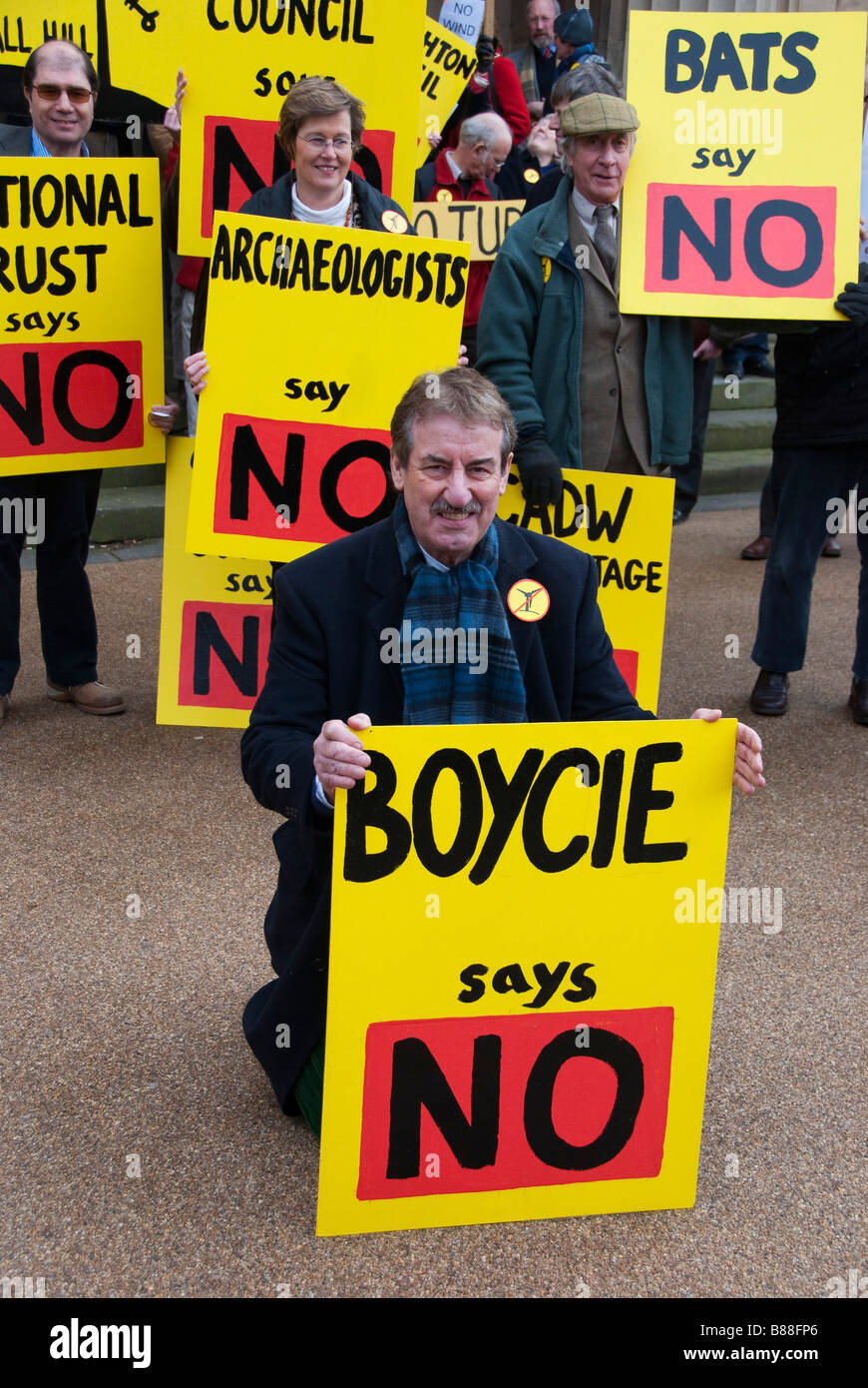 Actor John Challis (Boycie from "Only Fools And Horses") protesting in ...