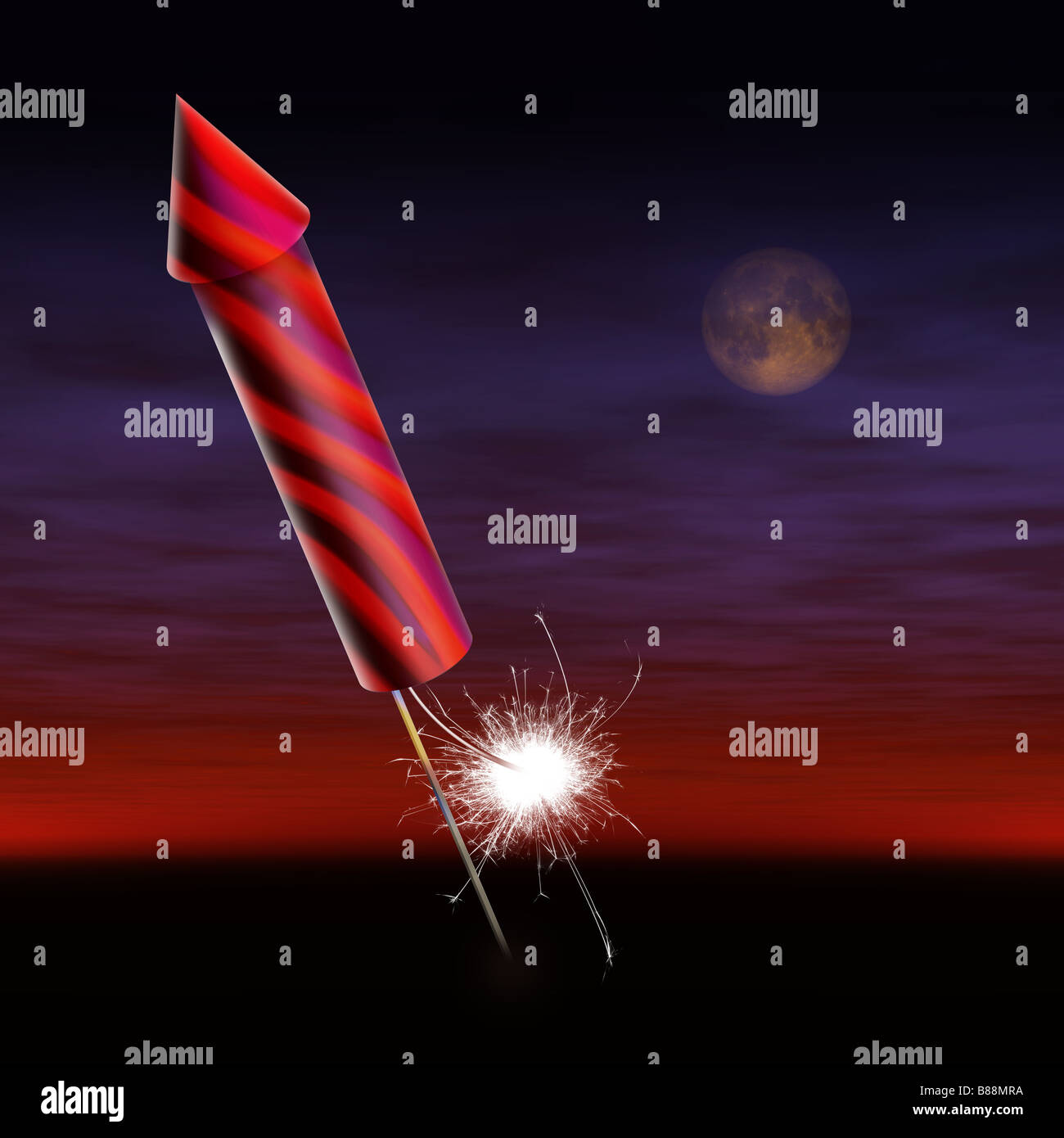 Lit firework fuse hi-res stock photography and images - Alamy