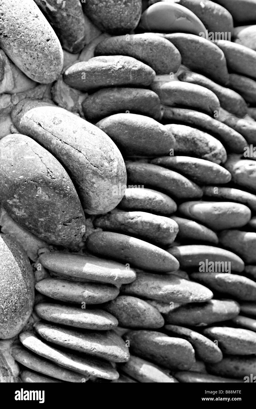 Man made pile of stones Black and White Stock Photos & Images - Alamy