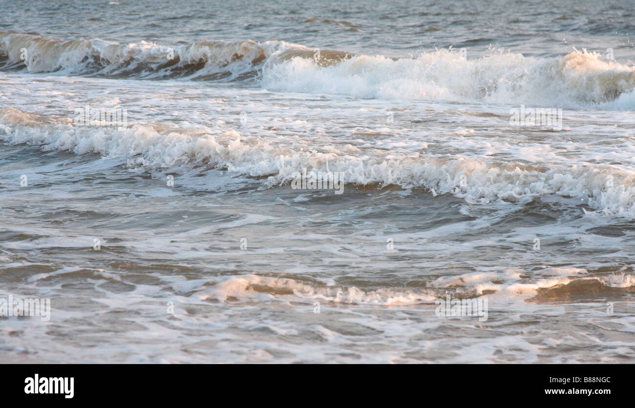 Surf waves and autumn sea surface Stock Photo - Alamy