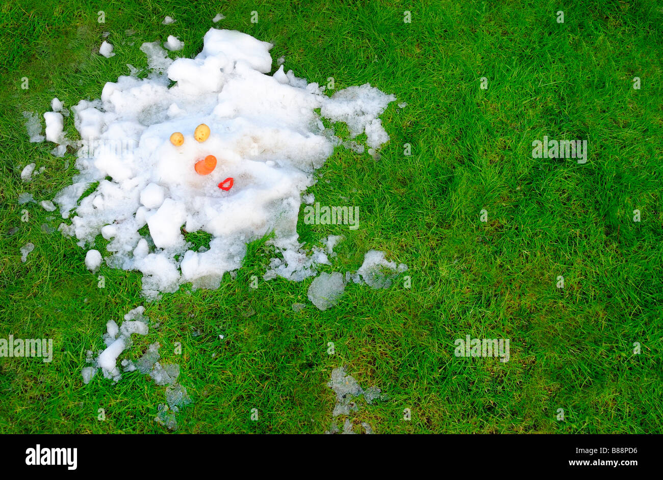 Melted snowman hi-res stock photography and images - Alamy
