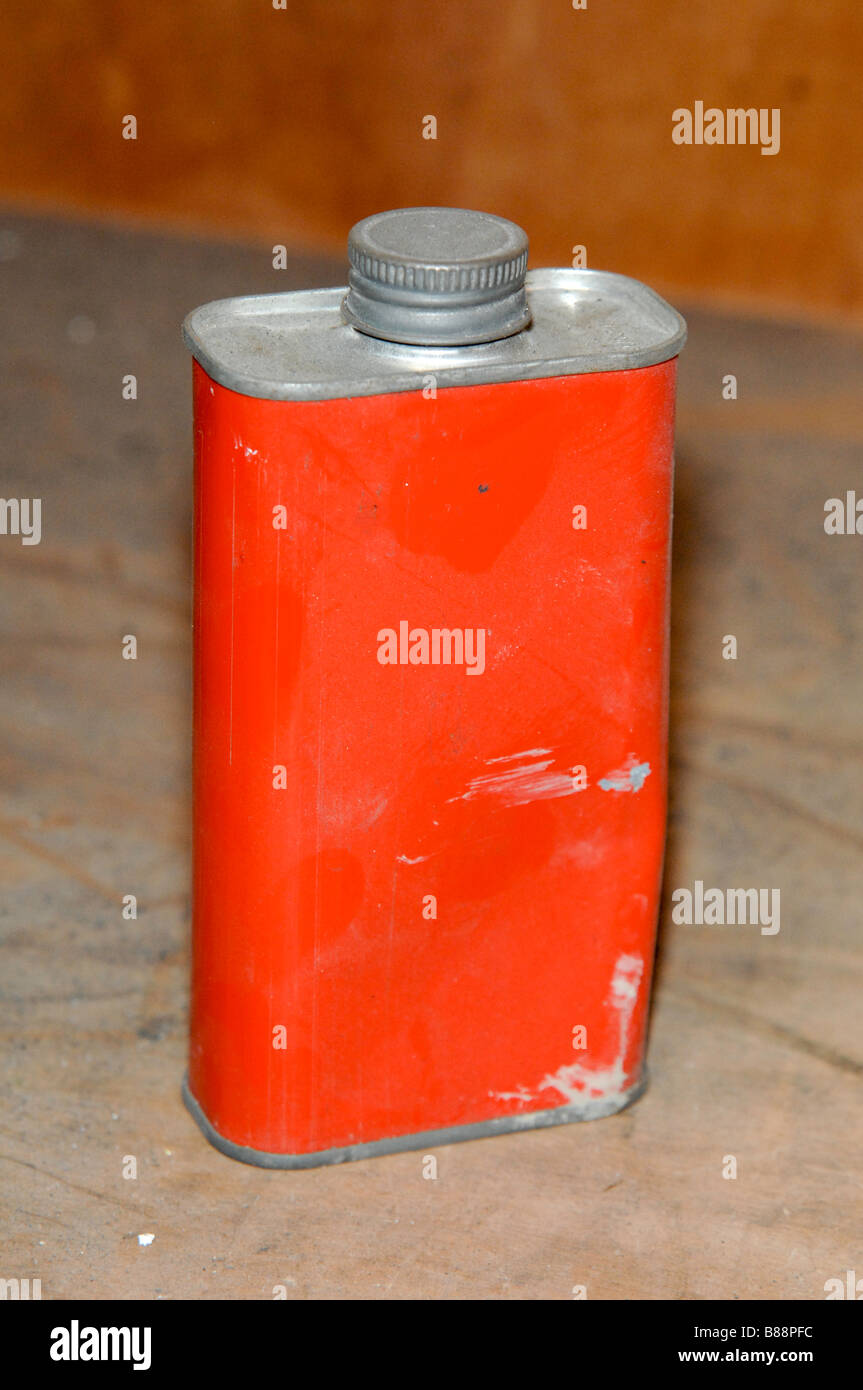 A can of white spirit Stock Photo - Alamy