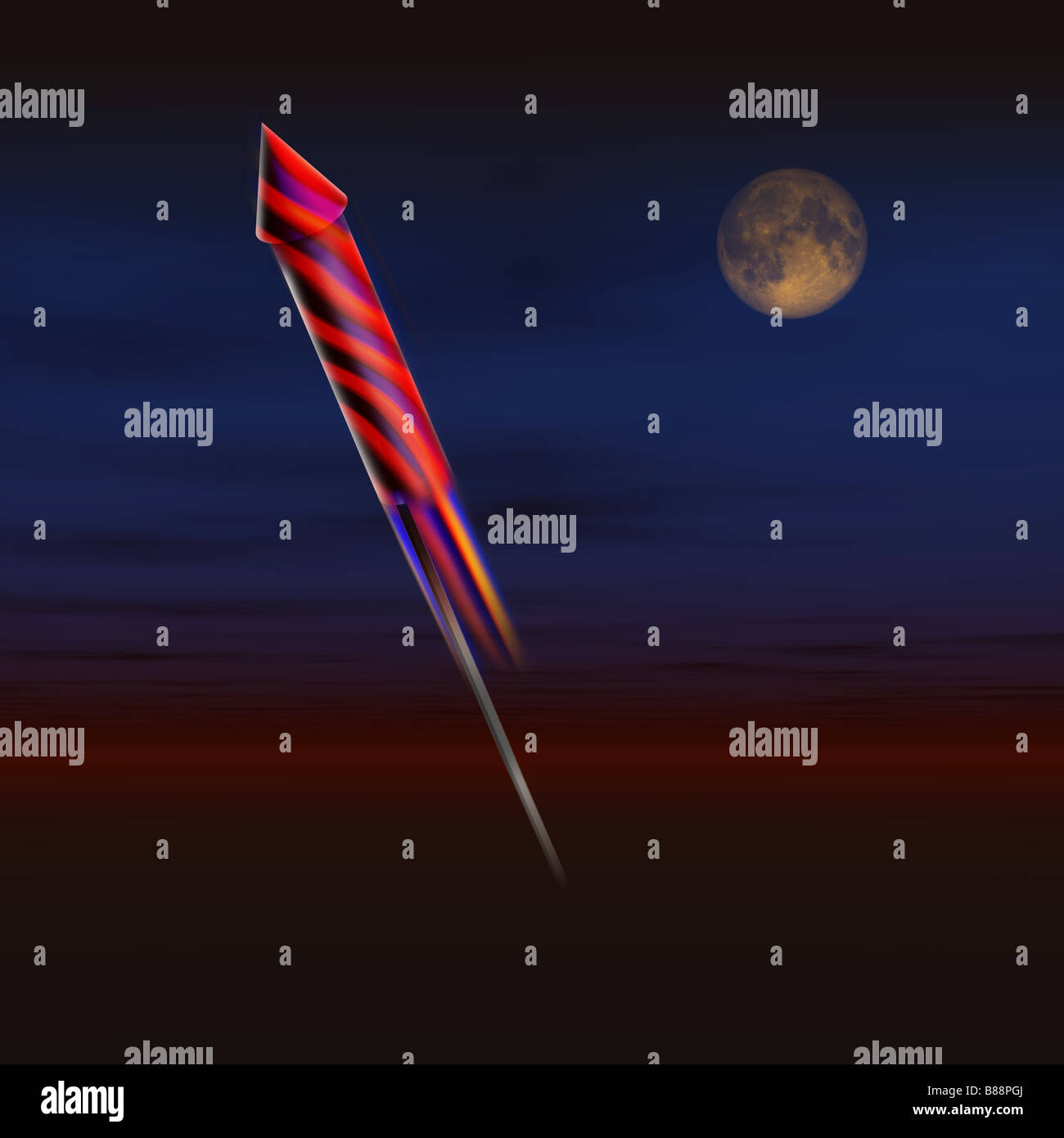 November fireworks moon hi-res stock photography and images - Alamy