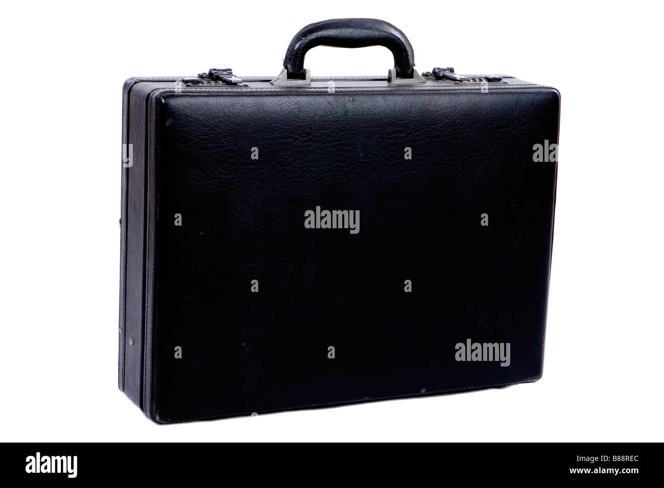 Photo of briefcase on a over white background Stock Photo - Alamy