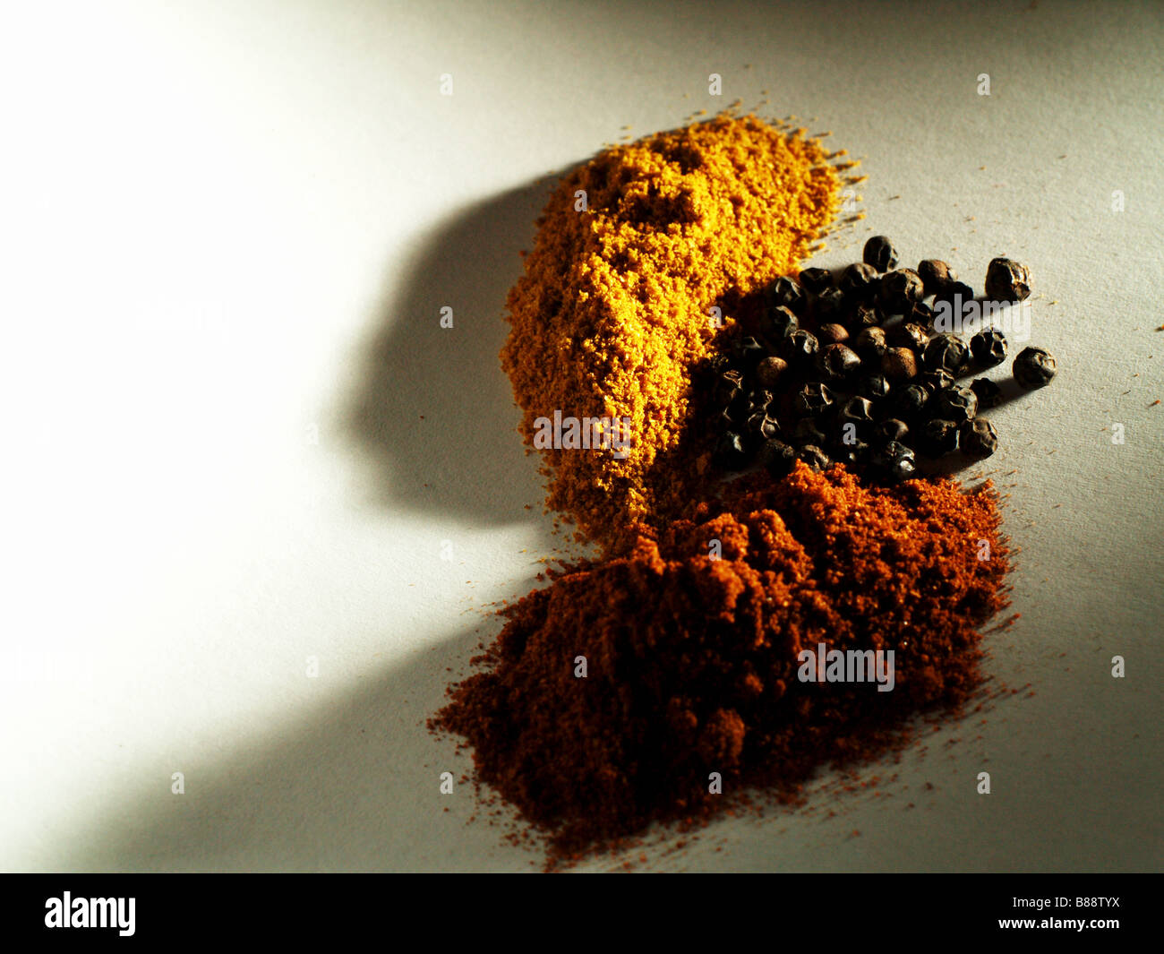 Spices on a white background Stock Photo - Alamy