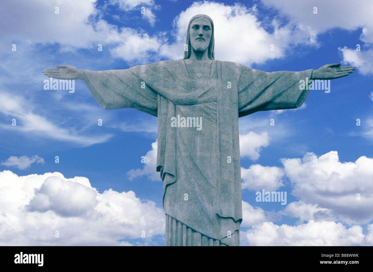 Cristo Redentor Christ the Redeemer statue atop Corcovado mountain in ...