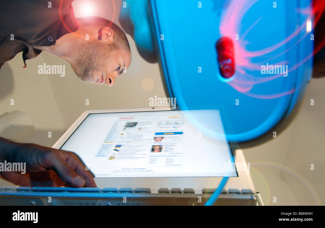 Man surfing internet on hi-res stock photography and images - Alamy