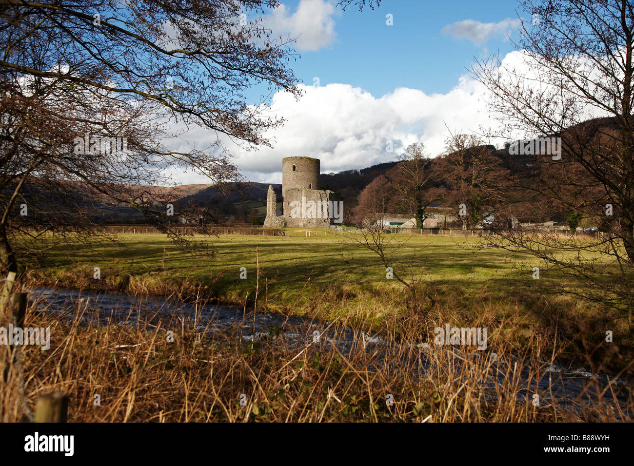 Tretower Castle South Wales UK Stock Photo - Alamy