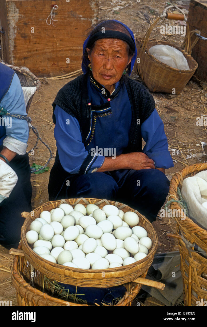 1, one, Chinese woman, Bai woman, Bai ethnicity, ethnic minority, egg ...