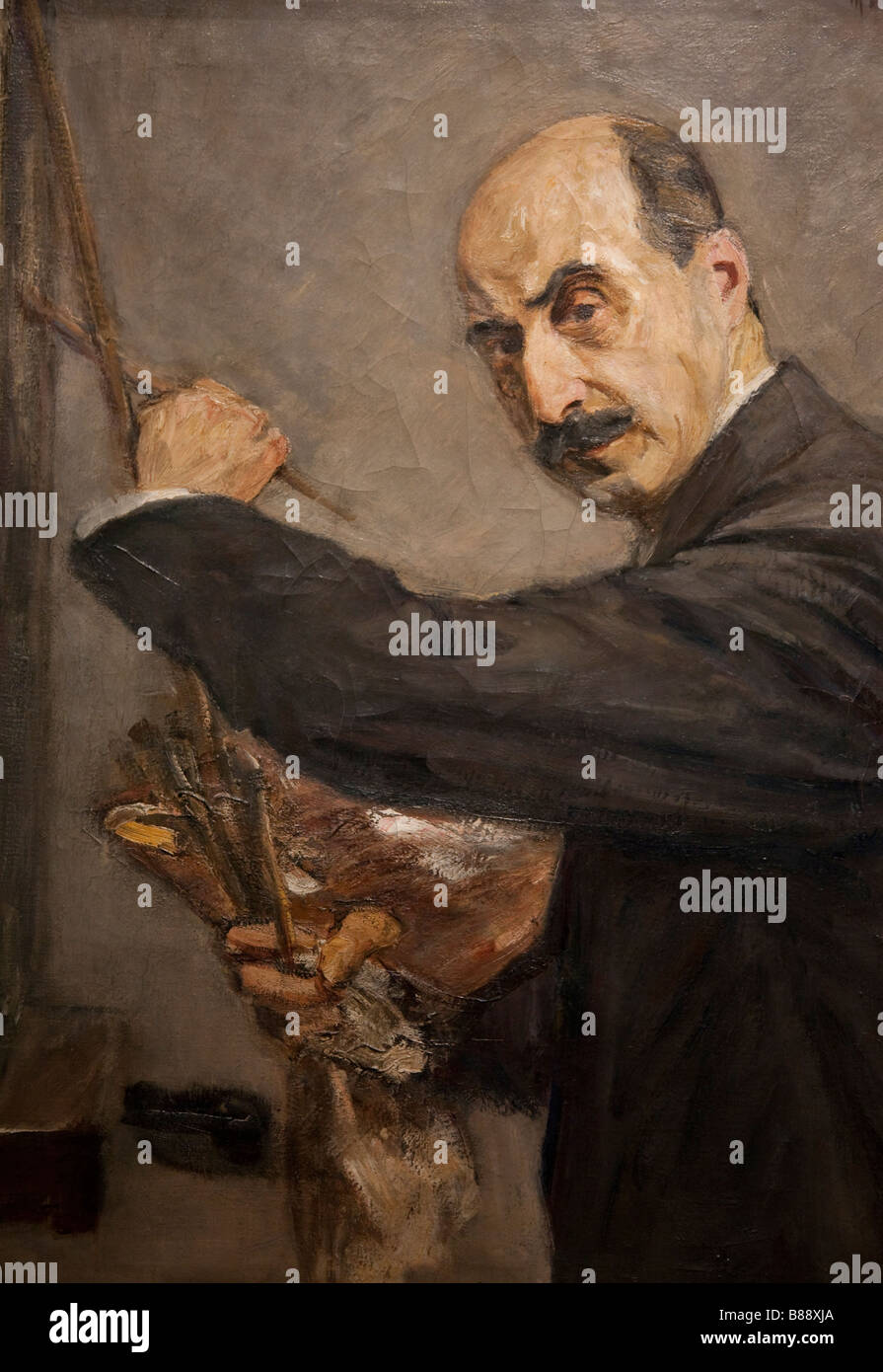 Max Liebermann (Self Portrait (1908) oil on canvas, Wallraf Richartz ...