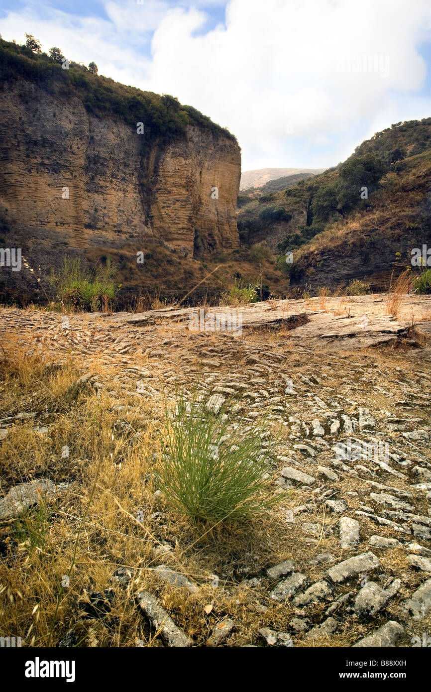 ancient roman path in the serrania de ronda spain Stock Photo - Alamy