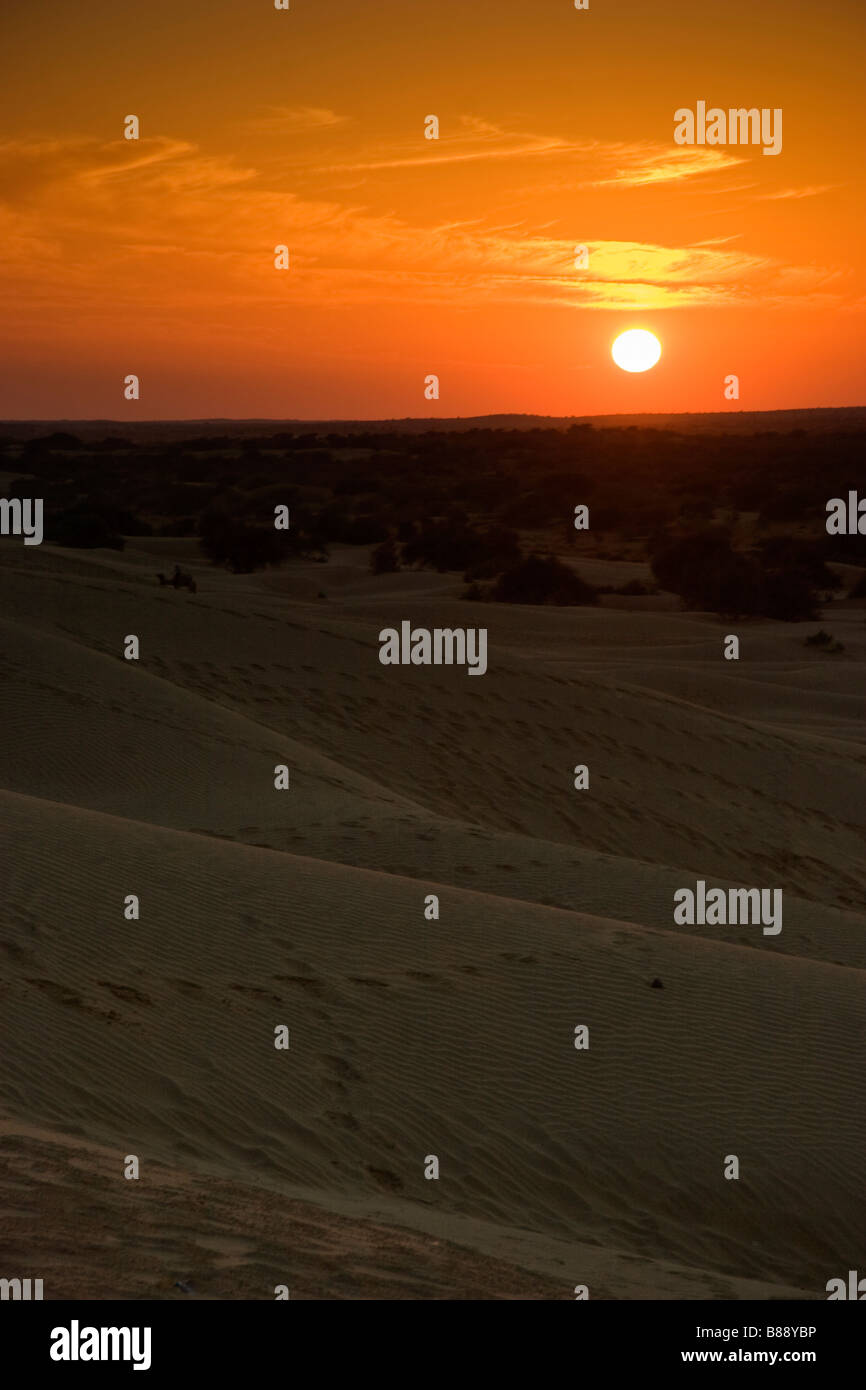Panoramic of khuri village thar desert india hi-res stock photography ...