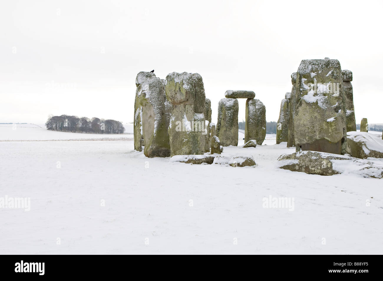 Stonehenge in snow Stock Photo - Alamy