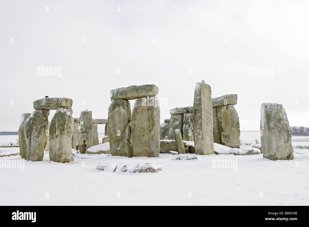 Stonehenge in snow Stock Photo - Alamy
