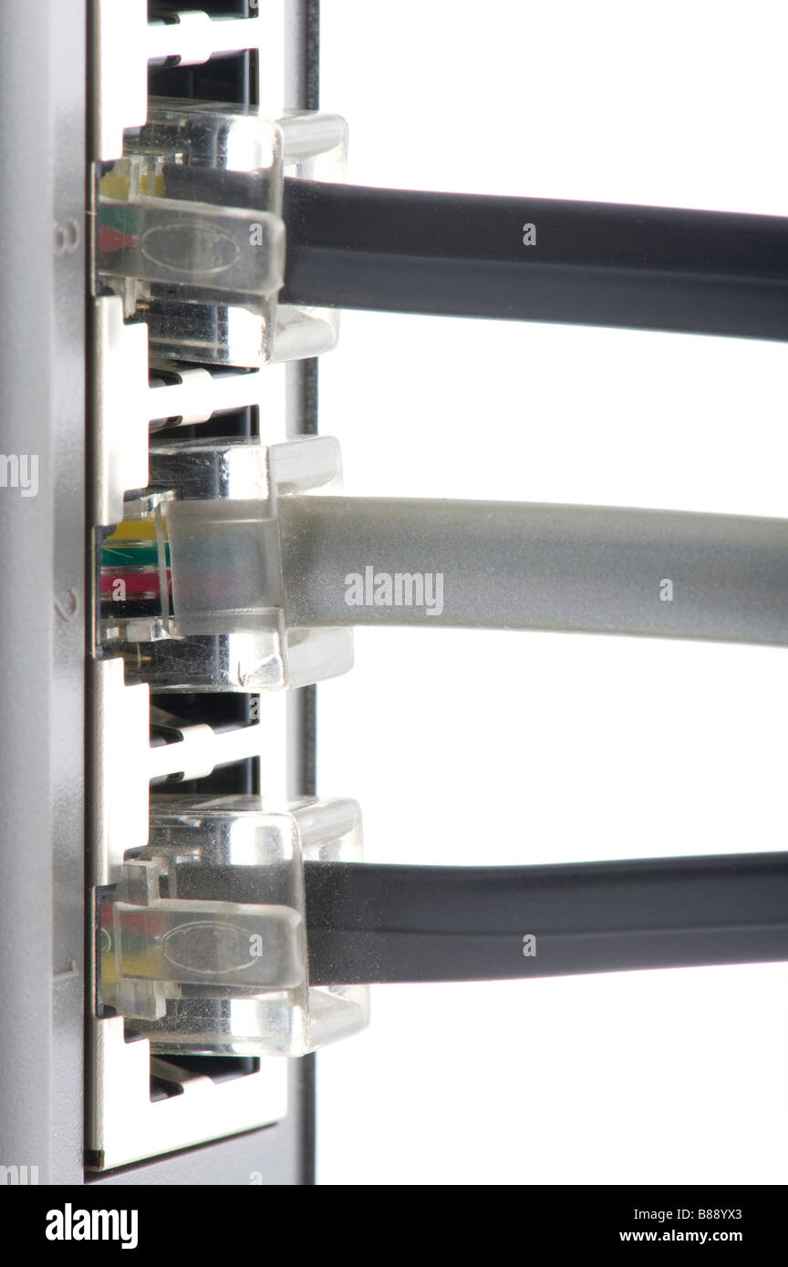 object on white connecting on the ETHERNET switch Stock Photo - Alamy