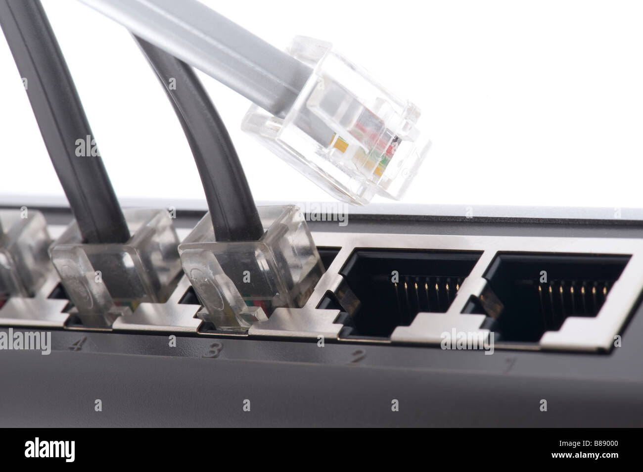 object on white connecting on the ETHERNET switch Stock Photo - Alamy