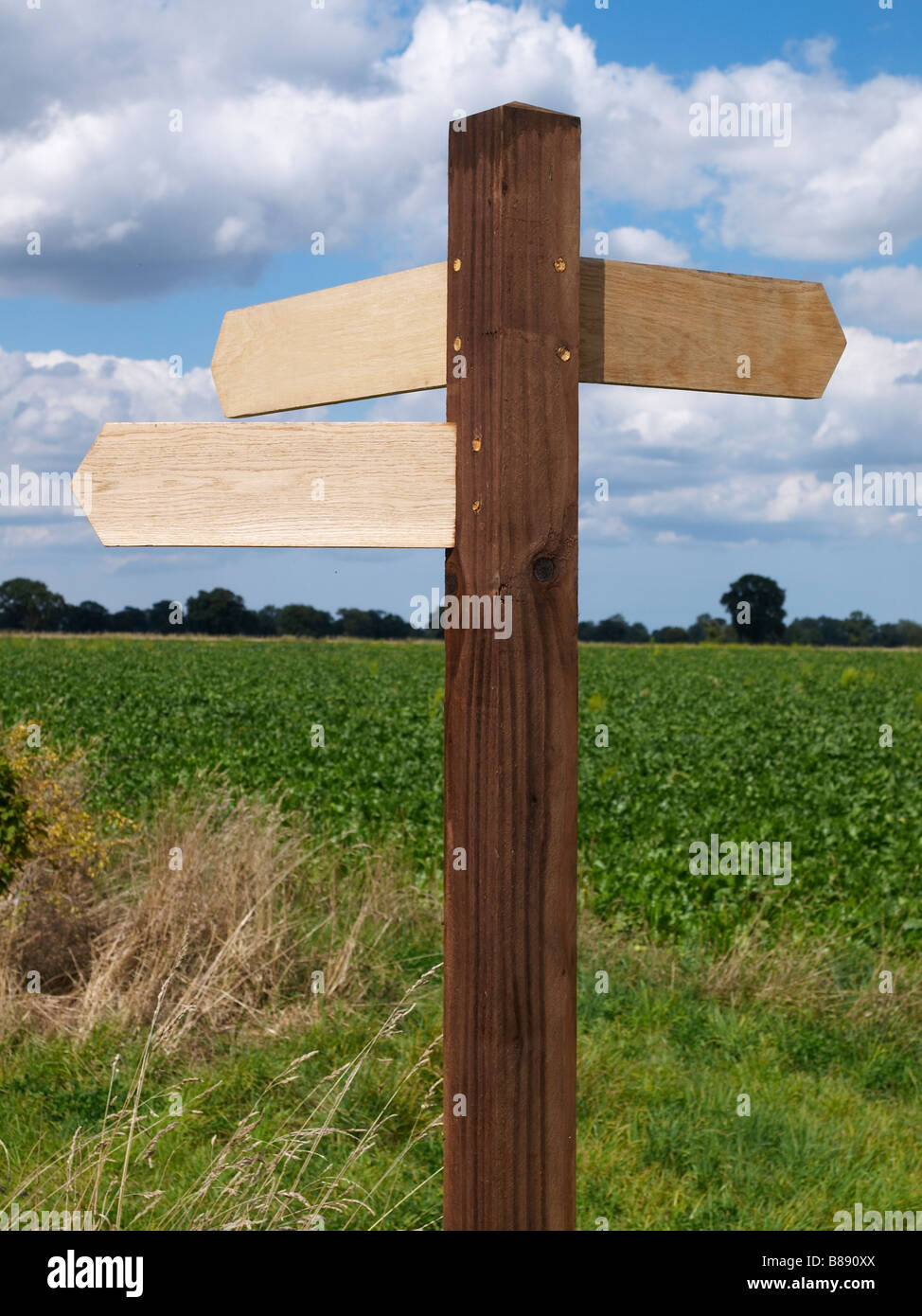 Blank signpost hi-res stock photography and images - Alamy