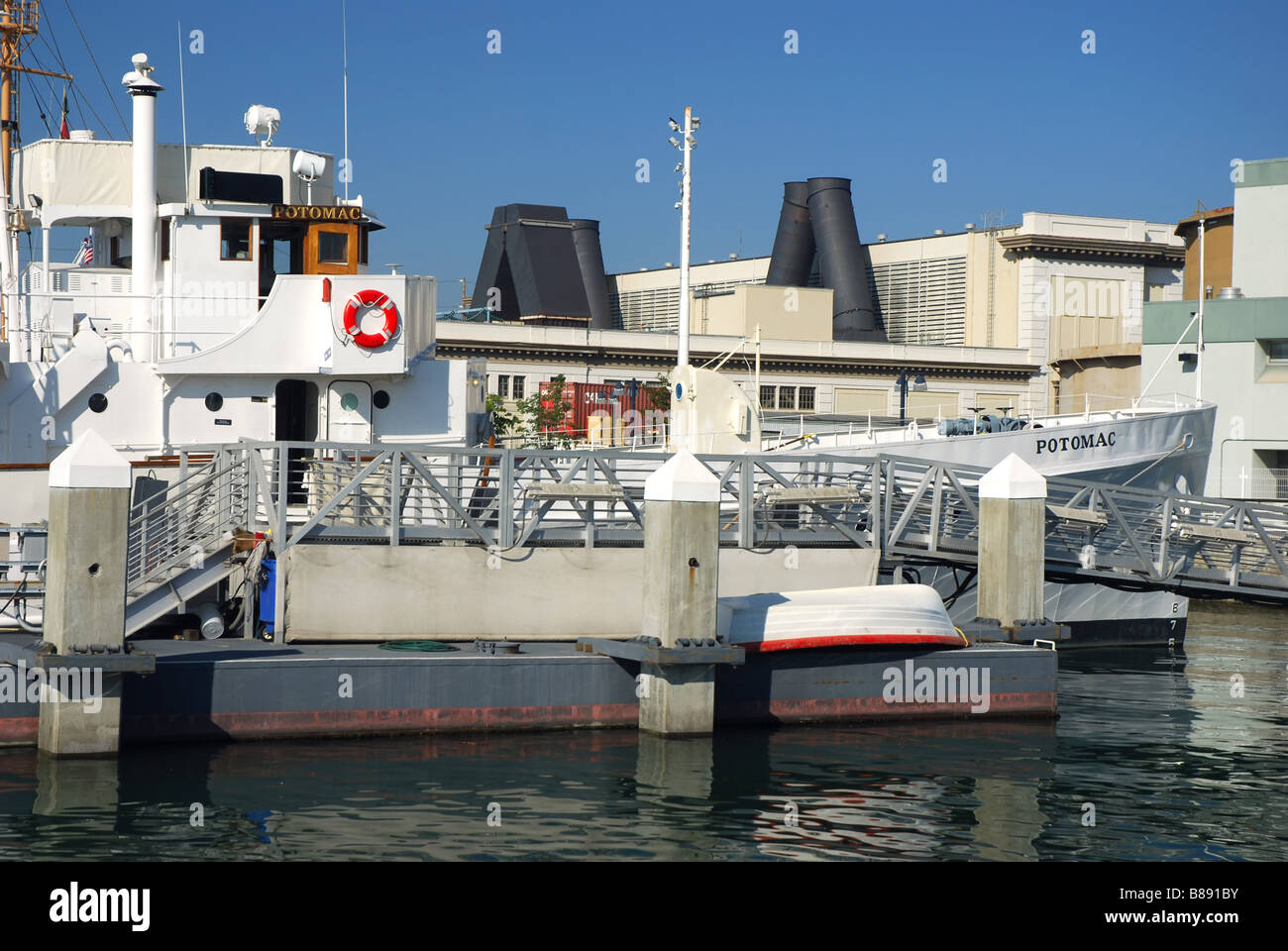 Franklin Delano Roosevelt s presidential yacht the USS Potomac docked ...