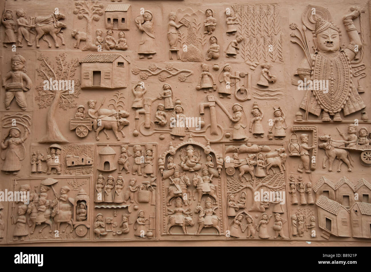 Representation of daily life scenes in India Udaipur, India Stock Photo ...