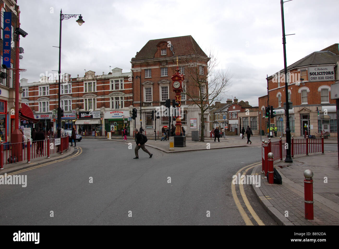 Jubilee Clock, High St, Harlesden, London, England Stock Photo - Alamy