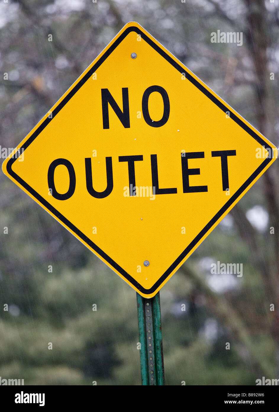 No Outlet Sign Stock Photo - Alamy