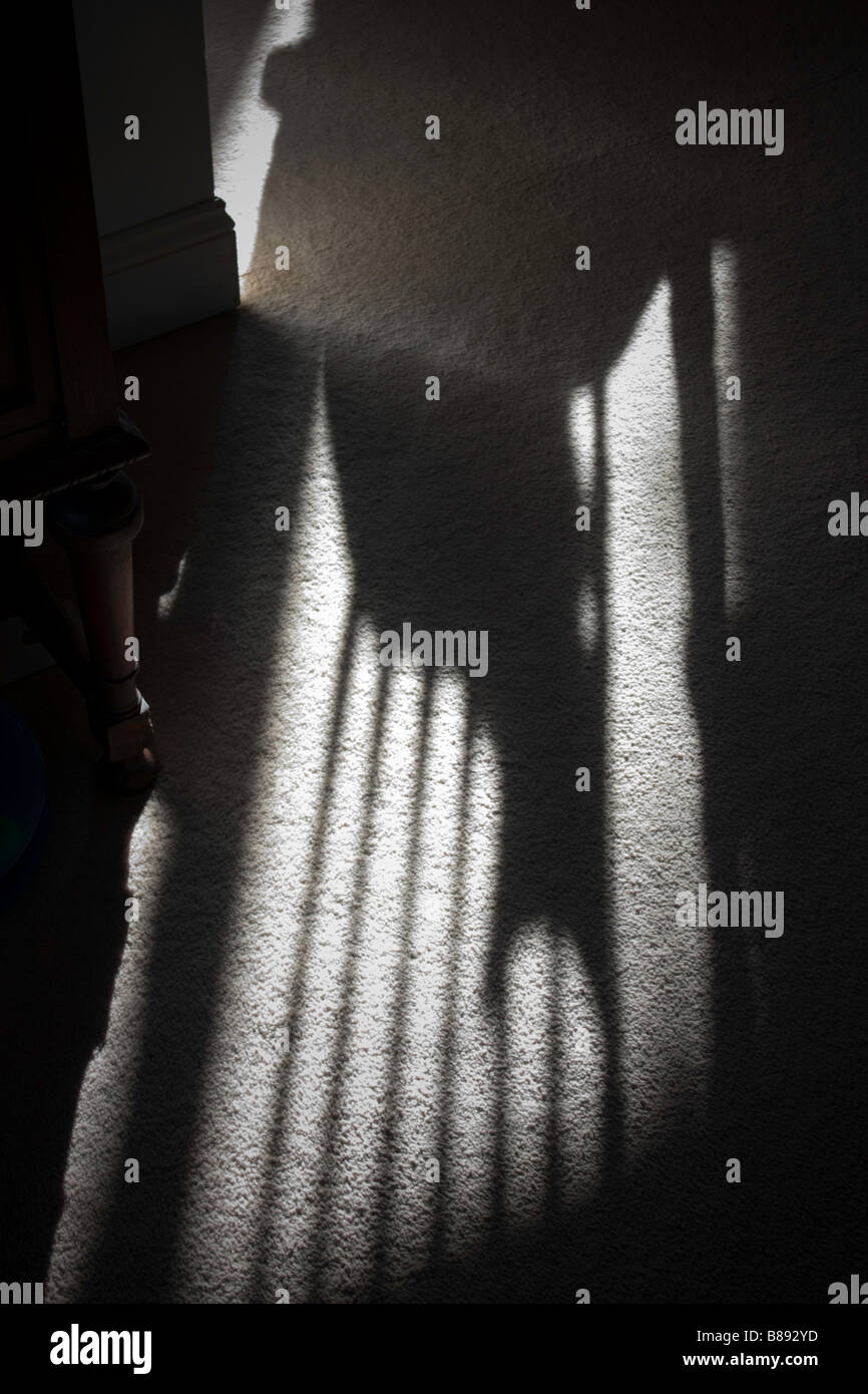 Cat in a rocking chair Stock Photo - Alamy