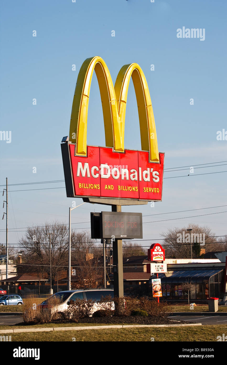 A McDonald's Restaurant sign Stock Photo - Alamy