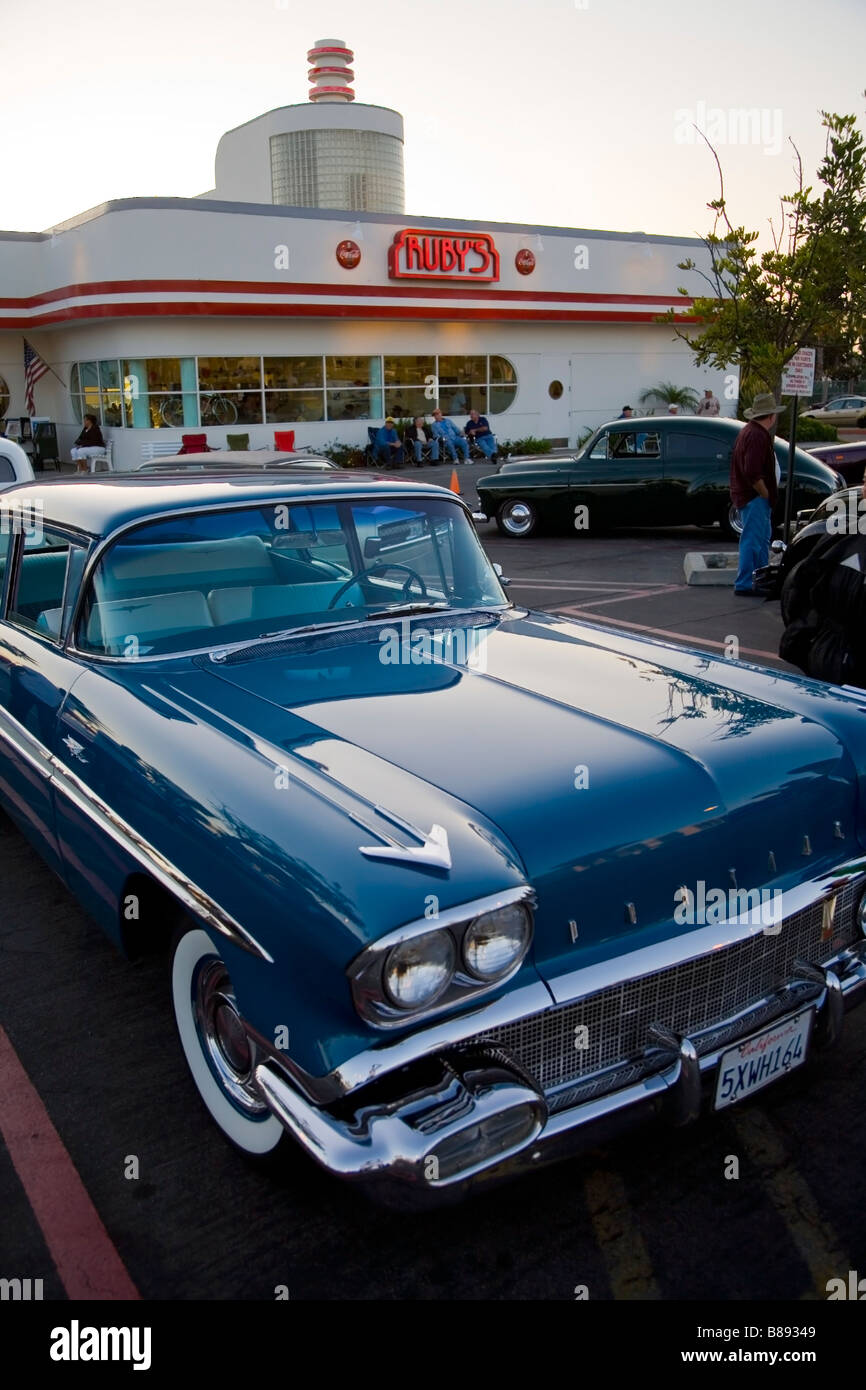 Car show in the parking lot of Ruby's Restaurant Redondo Beach Los ...