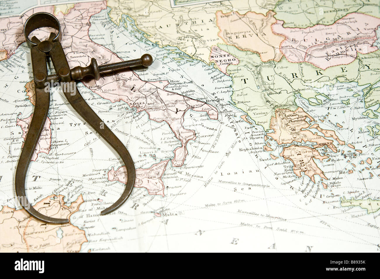 1907 antique map hi-res stock photography and images - Alamy