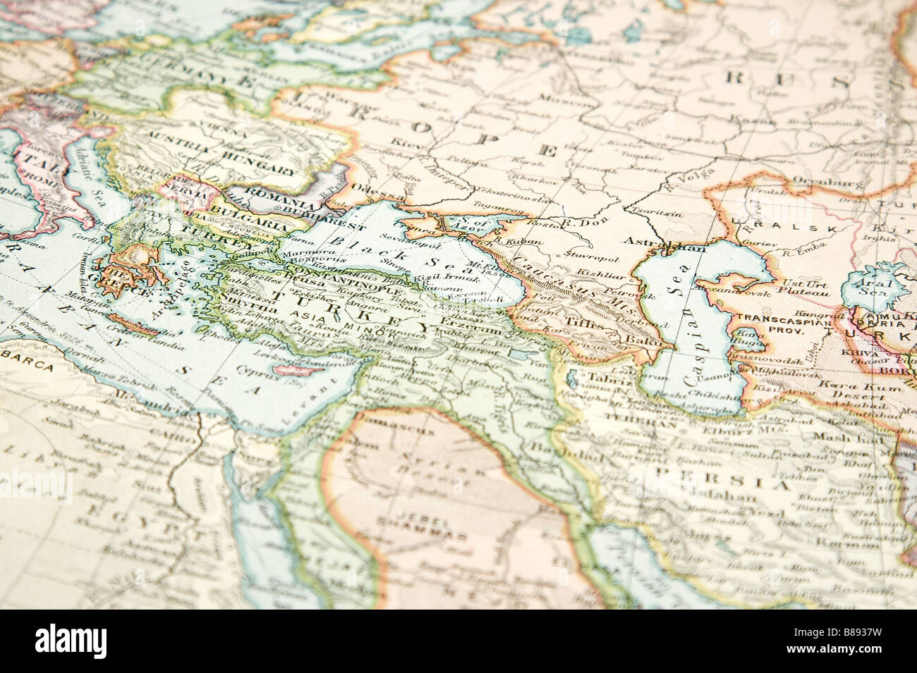 Old persia and arabia map hi-res stock photography and images - Alamy