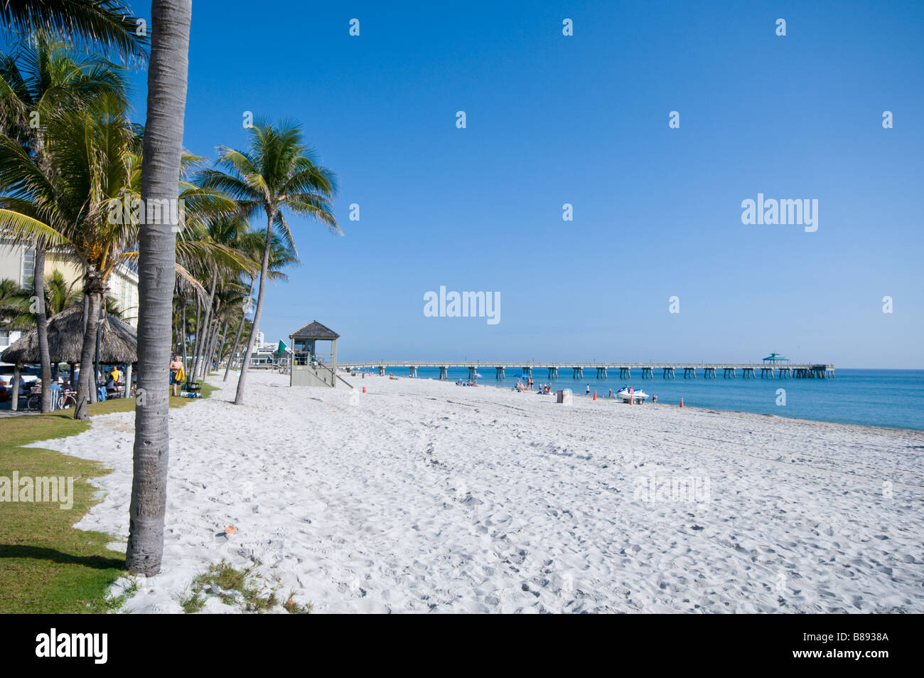 Scenic beach in Deerfield beach, Florida, USA Stock Photo - Alamy