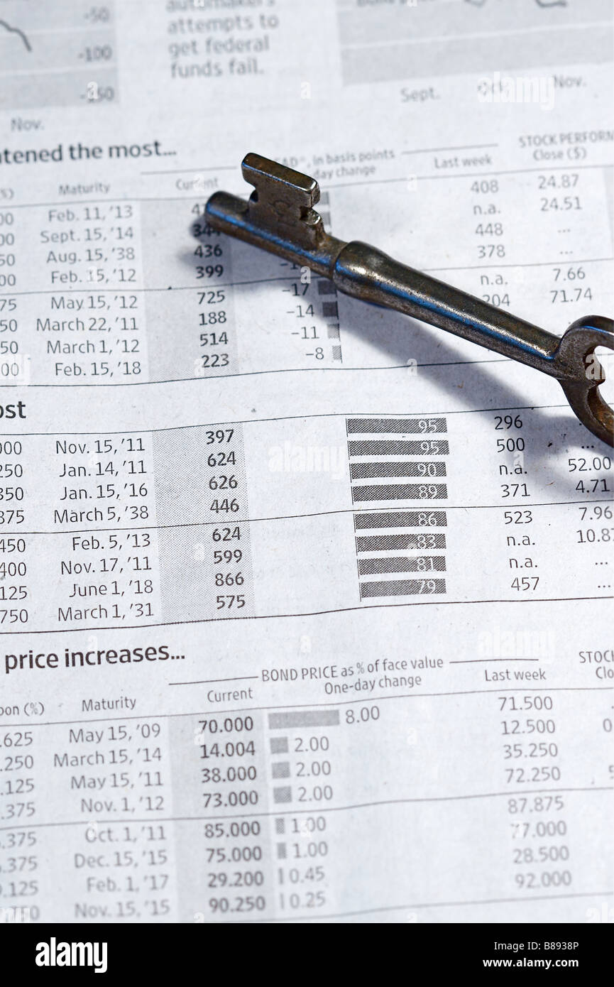 Business finance graphs of a working capitalist Stock Photo - Alamy