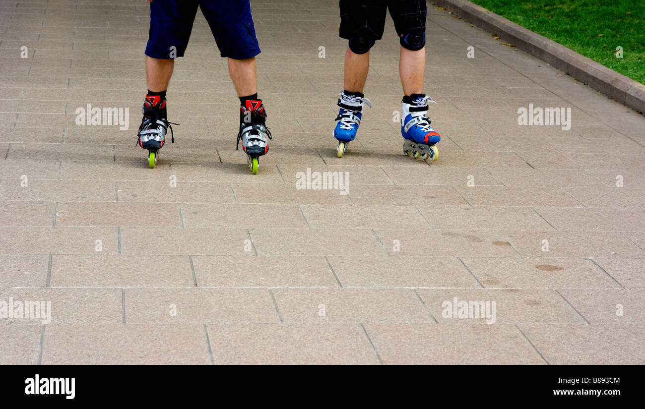 Rollerblades in Hyde Park Sydney Stock Photo - Alamy