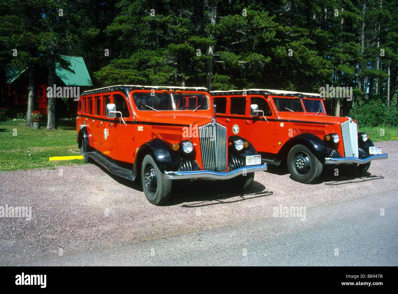Jammer cars glacier national park hi-res stock photography and images ...