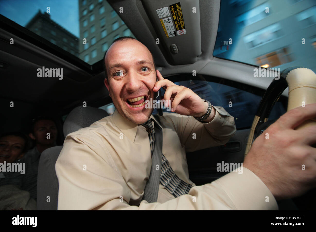 Crazy man driving car hi-res stock photography and images - Alamy