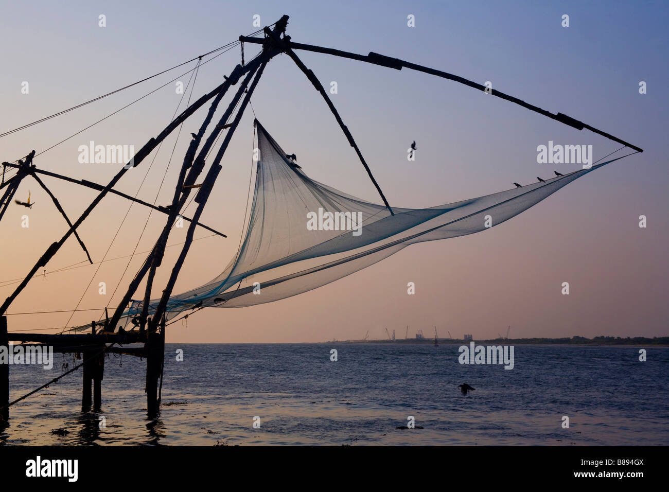 Tourist Attraction,Traditional Chinese fishing nets at sunset Fort ...