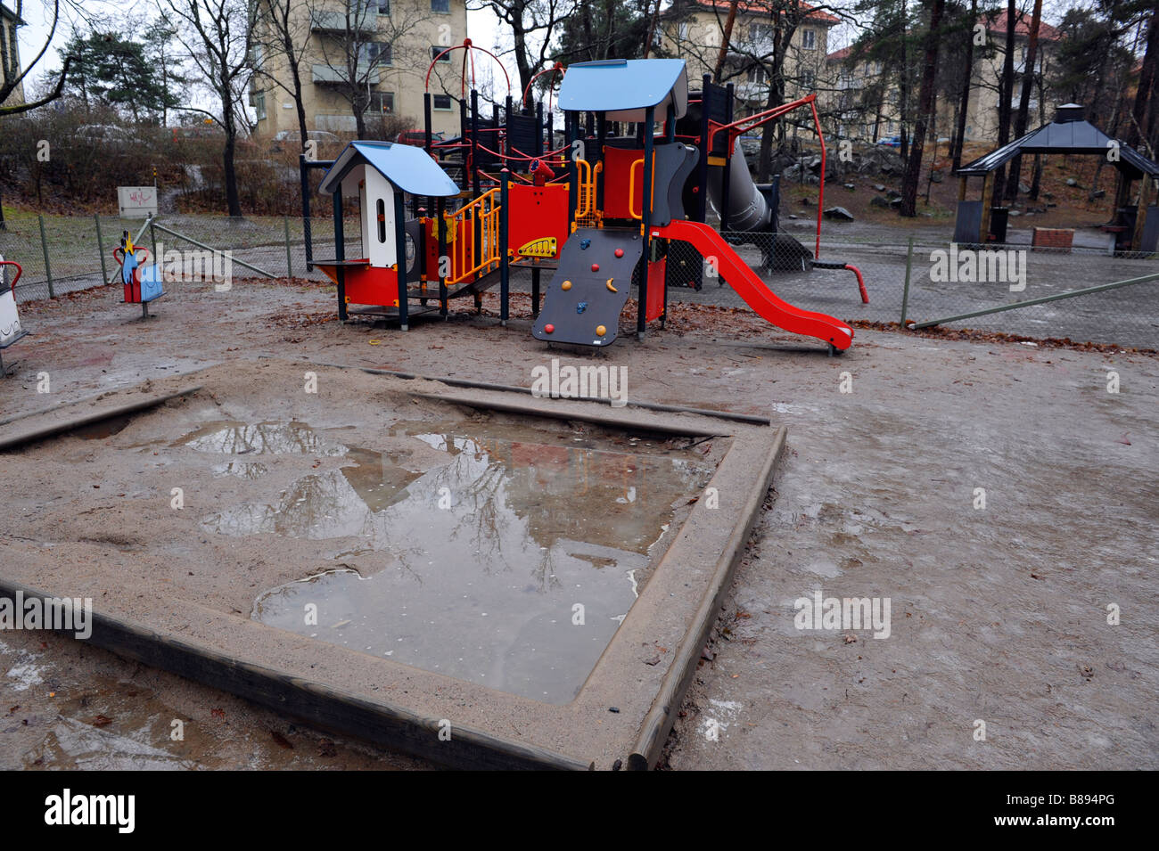 Swedish sverige norden cold weather children playground park hi-res ...