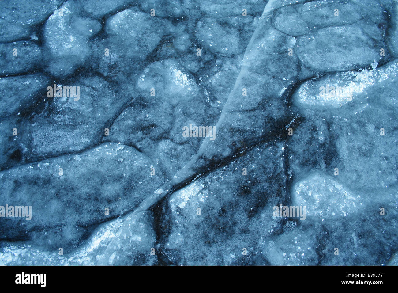 view of iced river Desktop suitable Stock Photo - Alamy