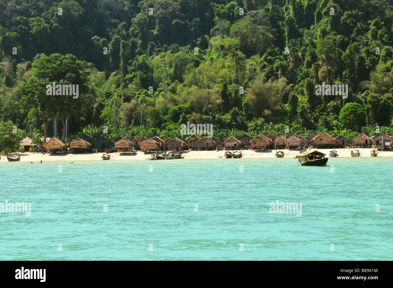 Sea Gypsy Moken village,Koh Surin,PhangNga,Southern Thailand Stock ...