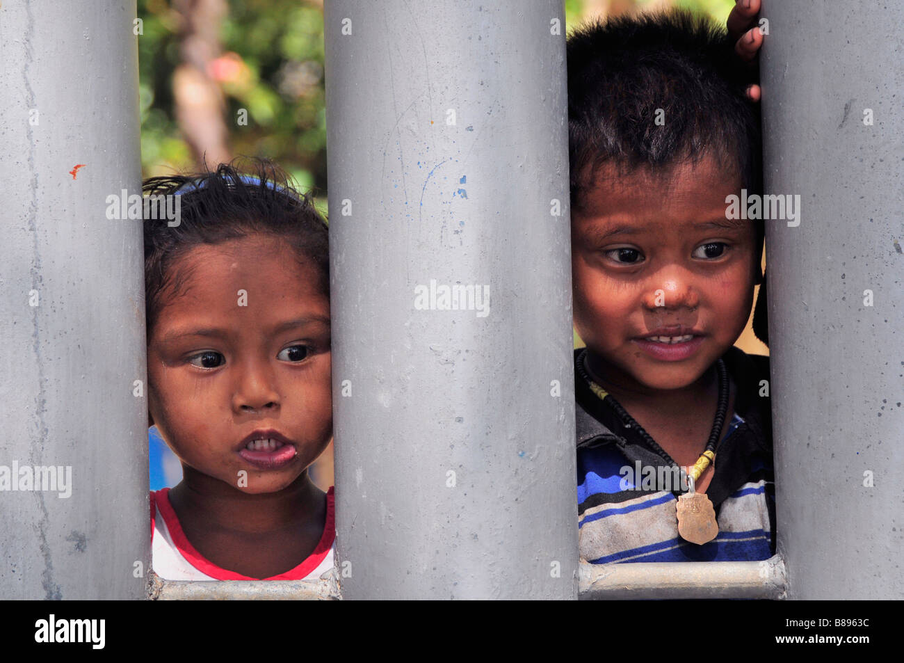 Sea Gypsy Moken kids,Koh Suirn,PhangNga,Southern Thailand Stock Photo ...