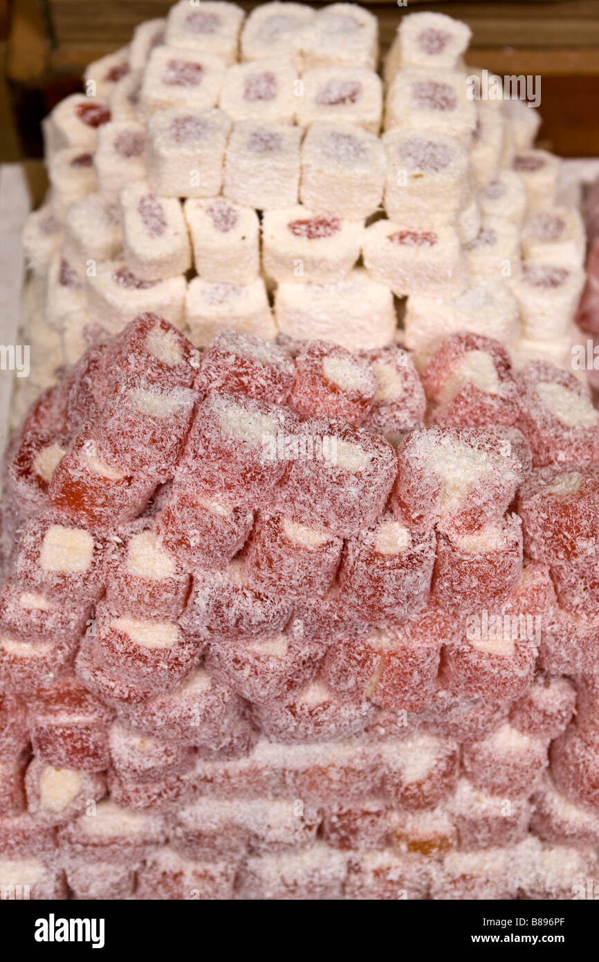 Turkish Delight Stall Istanbul Turkey Stock Photo - Alamy