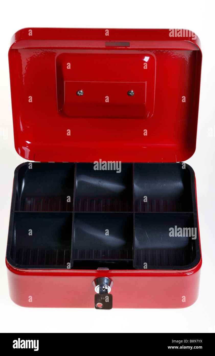 Red cash box Stock Photo - Alamy