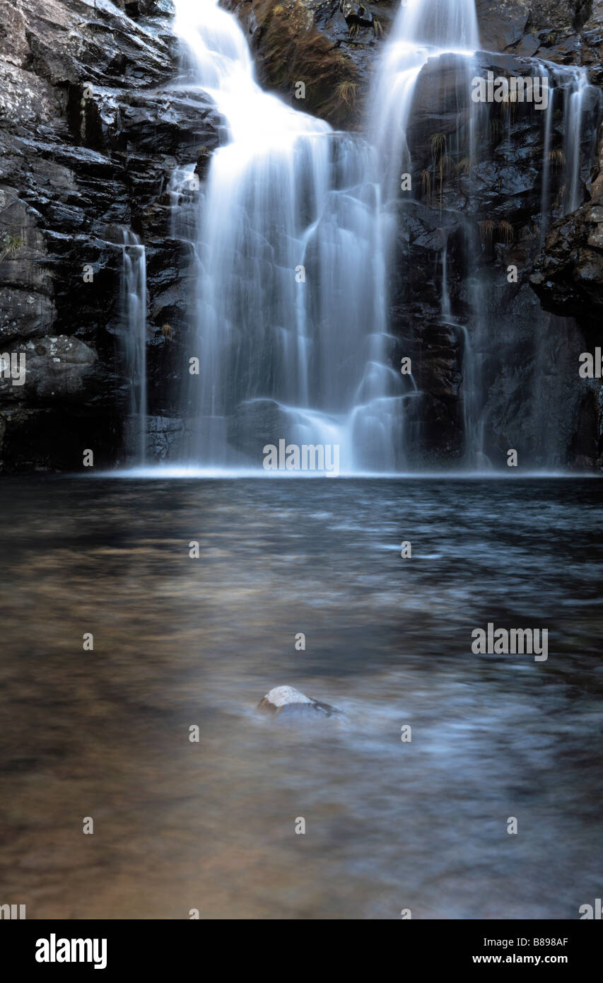 Soft flowing waterfall Stock Photo - Alamy