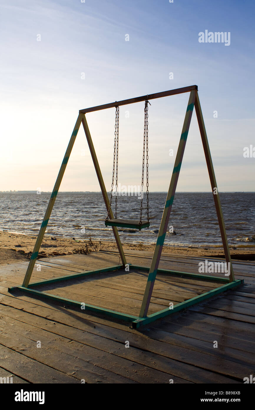 Swing on seashore hi-res stock photography and images - Alamy