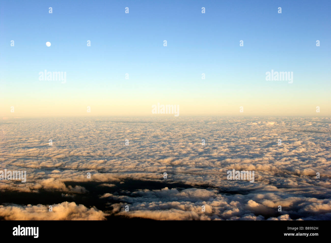 moon over clouds Stock Photo - Alamy