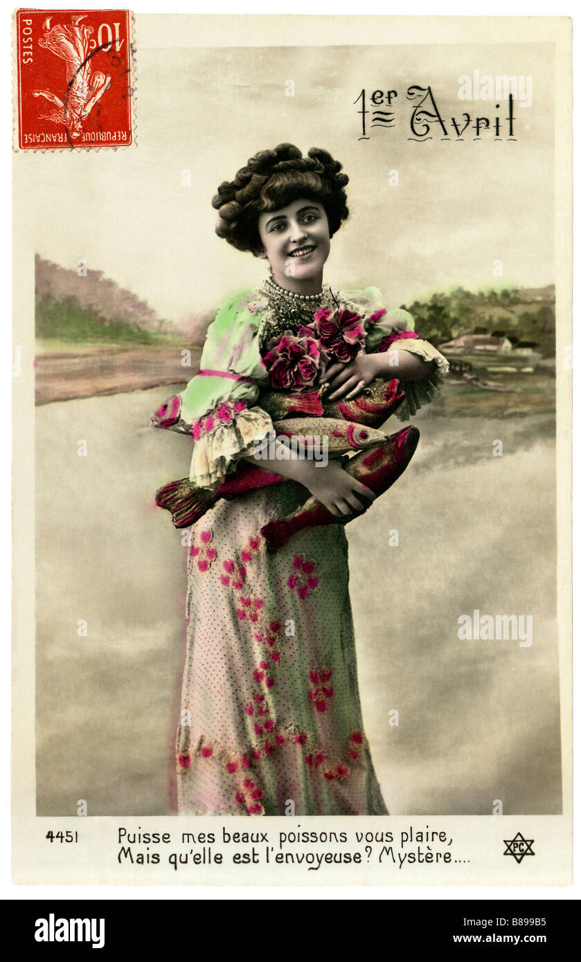 April Fool's Day / Poisson d'Avril - early 1900s traditional French ...